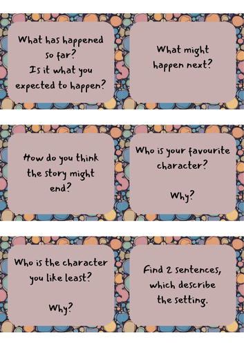 Guided Reading Fiction Cards KS2 | Teaching Resources