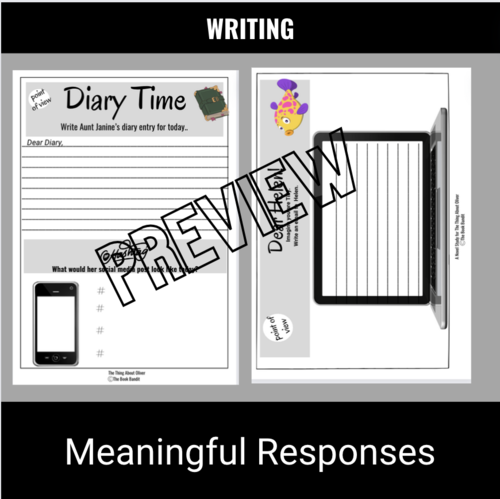 THE THING ABOUT OLIVER Novel Study and Reading Comprehension Questions ...