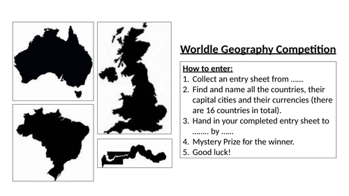 Geography Competition - Worldle | Teaching Resources