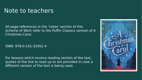 A Christmas Carol - Marley's Ghost | Teaching Resources