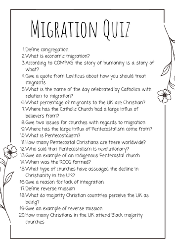 A-Level RS: Migration & Christianity - Eduqas Christianity | Teaching ... A-Level RS: Migration & Christianity - Eduqas Christianity | Teaching ...
