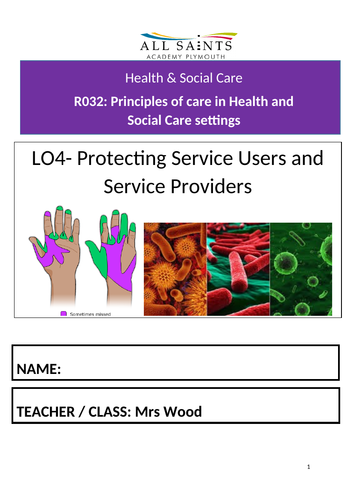 RO32 Health and Safety Student Workbook | Teaching Resources