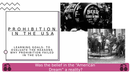 Prohibition in the USA | Teaching Resources