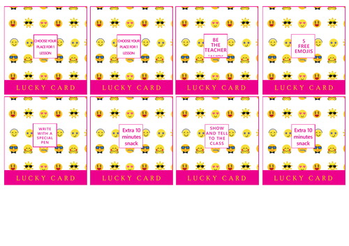 lucky cards | Teaching Resources