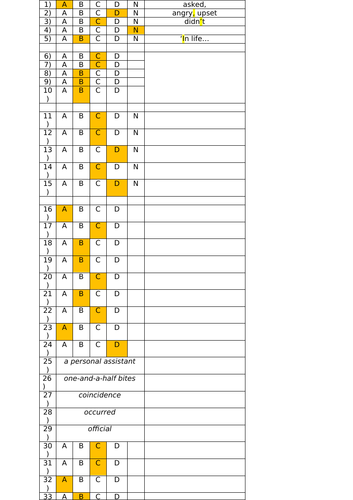 SEAG Transfer Test Practice Paper - 62 Questions (with answers ...