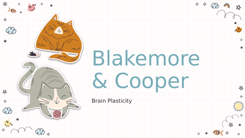 Blakemore & Cooper's Core Study (OCR Psychology) | Teaching Resources