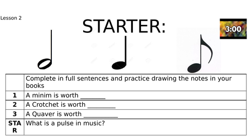 Year 7 - Drumming - Lesson 2 | Teaching Resources