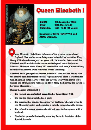 Tudor Display Resources | Teaching Resources