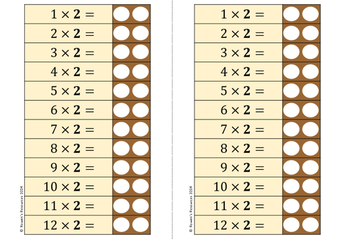 Times Tables Arrays Mat/Grids | Teaching Resources