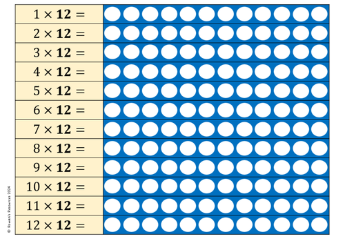 Times Tables Arrays Mat/Grids | Teaching Resources