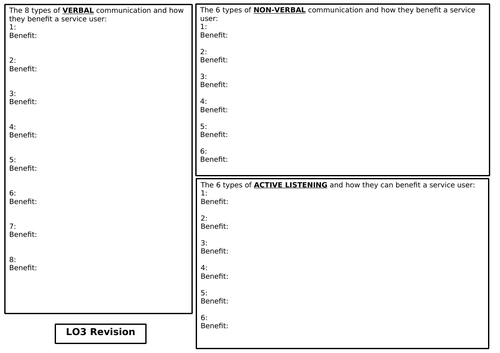 CNAT H&SC J835 - RO32 LO3 Revision Sheet | Teaching Resources