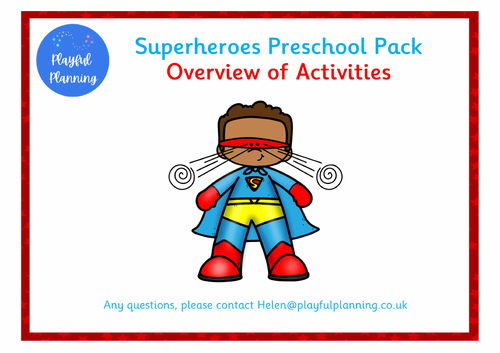 Superheroes Preschool Planning and Resource Pack | Teaching Resources