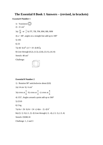 The Essential 8 Book 1 (1st Edition) | Teaching Resources