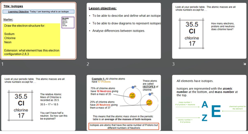 KS3 Isotopes | Teaching Resources
