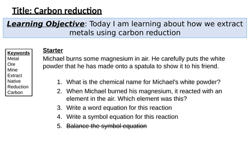 KS3 Carbon reduction | Teaching Resources