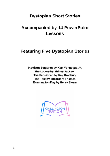 Dystopian Short Stories Scheme (14 PP Lessons) | Teaching Resources