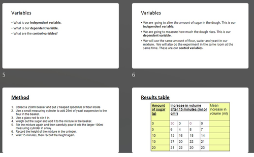KS3 Anaerobic respiration fermentation yeast practical | Teaching Resources