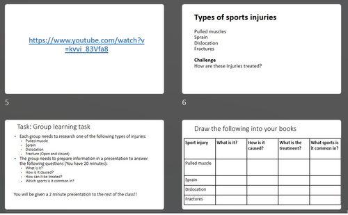 KS3 sports injuries muscles | Teaching Resources