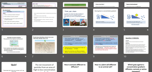 Active transport | Teaching Resources