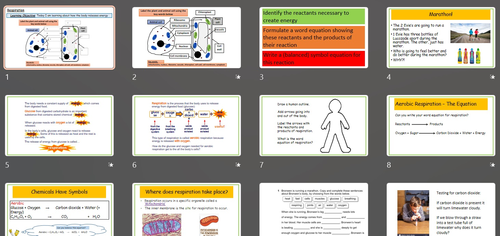 KS3 aerobic respiration | Teaching Resources