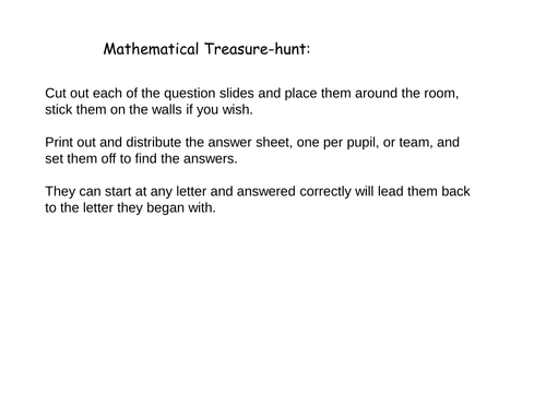 Embark on the Ultimate Adventure:Averages Treasure Hunt | Teaching ...