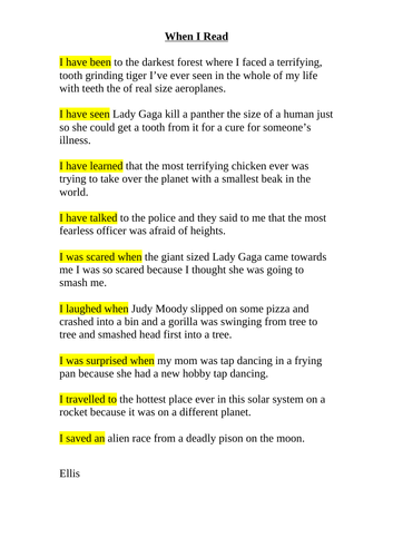 Poetry year 4 Two Weeks of Planning Magic Box Kit wright Material ...