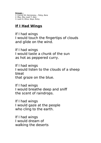 Poetry year 4 Two Weeks of Planning Magic Box Kit wright Material ...