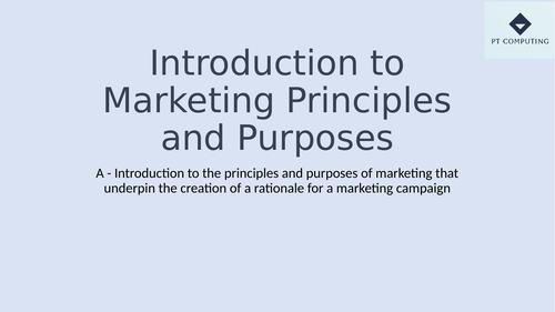 Level 3 BTEC Business - Unit 2: Developing a Marketing Campaign (All ...