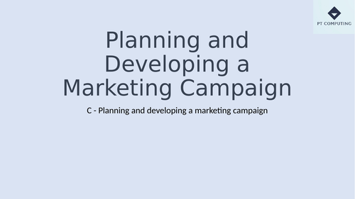 Level 3 BTEC Business - Unit 2: Developing a Marketing Campaign (All ...
