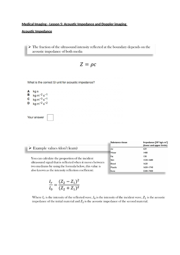 OCR A level Physics Medical Imaging *COMPLETE* | Teaching Resources