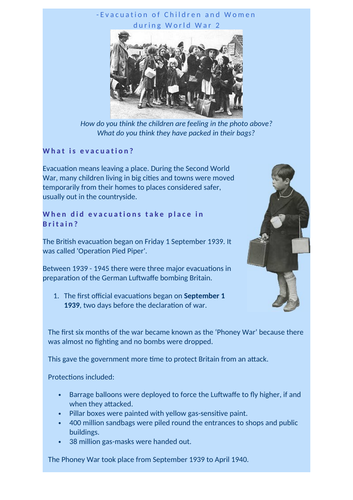 WW2 5 week unit resources | Teaching Resources