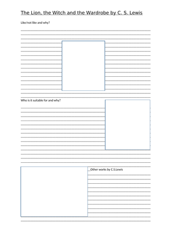 The Lion, the Witch and the Wardrobe Reading Resource | Teaching Resources
