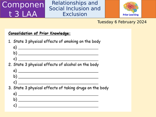 Relationships and Social Inclusion/Isolation - BTEC Health and Social ... Relationships and Social Inclusion/Isolation - BTEC Health and Social ...