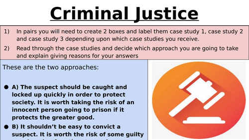 1.3 - Models of Criminal Justice - WJEC Criminology 2024 | Teaching ...