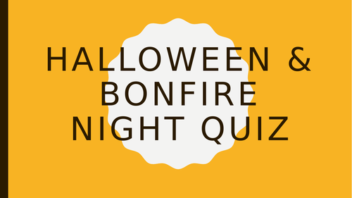 Halloween, Bonfire Night & Christmas Quizzes | Teaching Resources