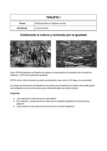 Spanish Speaking Cards Full Set (AQA AS/A level) | Teaching Resources