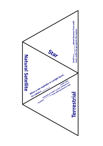 KS3 Night sky keywords puzzle | Teaching Resources