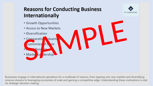 Level 3 BTEC Business - Unit 5: International Business (All Learning ...