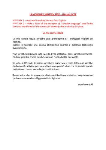 Materie scolastiche Italiano School Subjects & opinions in Italian ...