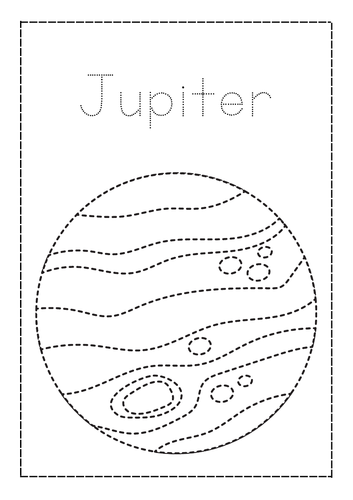 Tracing Activities The Solar System Planets Fine motor Worksheets ...