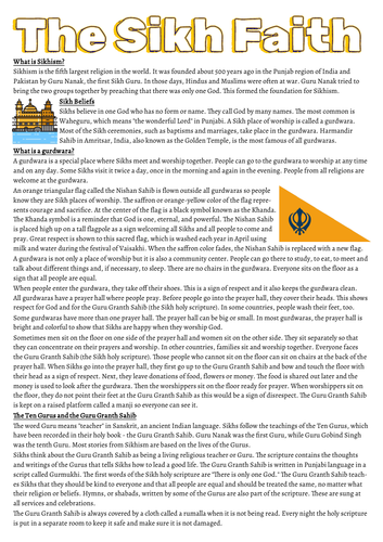 Sikhism Introduction | Teaching Resources Sikhism Introduction | Teaching Resources