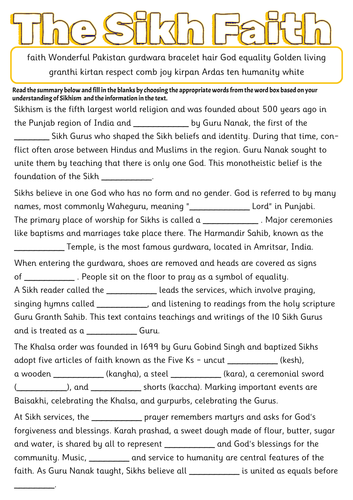 Sikhism Introduction | Teaching Resources