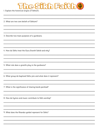 Sikhism Introduction | Teaching Resources