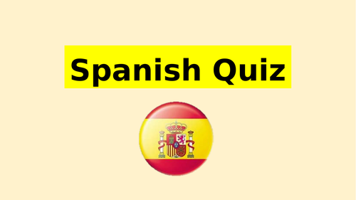 Spanish Quiz | Teaching Resources