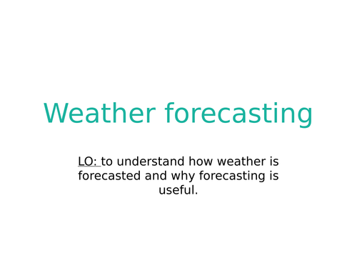 KS3 weather lessons: 4-hour bundle | Teaching Resources