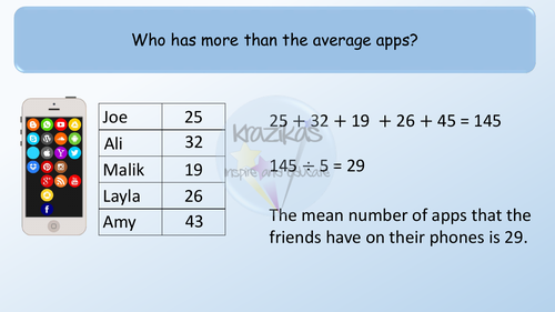 Mean and Range - Level 1 Functional Skills Maths | Teaching Resources