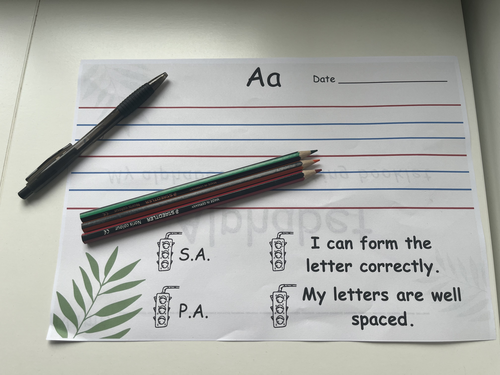 Alphabet letter formation handwriting booklet | Teaching Resources
