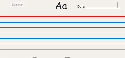 Alphabet letter formation handwriting booklet | Teaching Resources