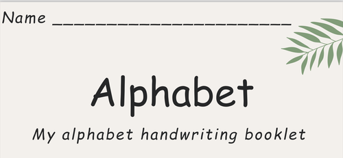 Alphabet letter formation handwriting booklet | Teaching Resources