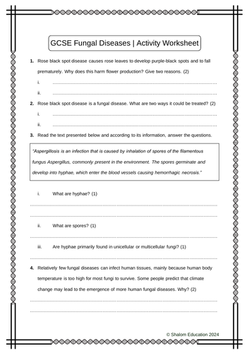 AQA GCSE Biology - Health and Disease Pack - 20 Activity Worksheets ...